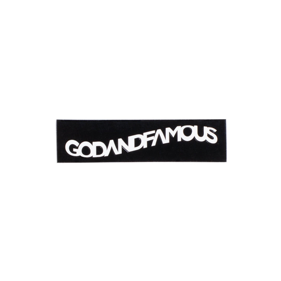 GOD&FAMOUS "Offset Box Logo Sticker (3 in.)" – BICYCLE STUDIO MOVEMENT