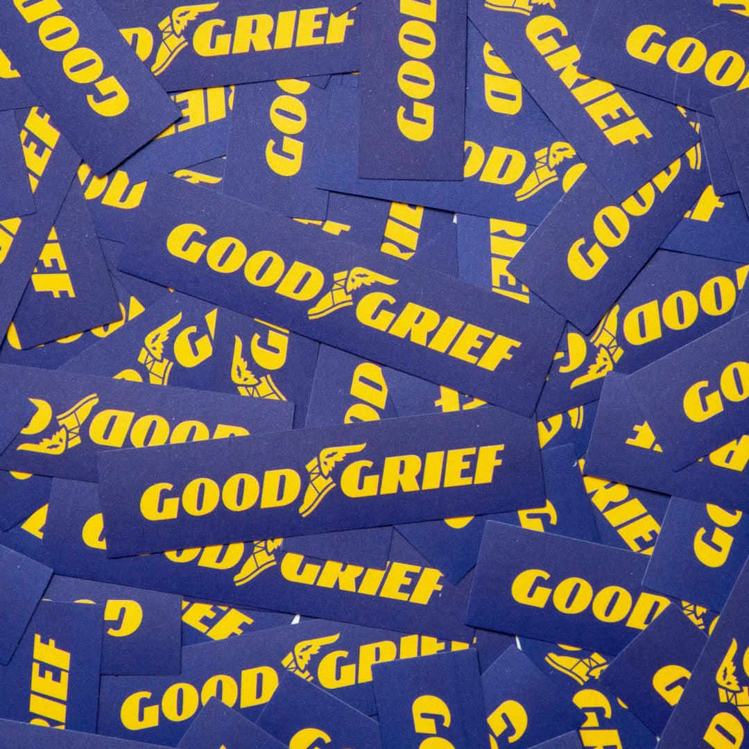 GOD&FAMOUS "Good Grief Sticker" – BICYCLE STUDIO MOVEMENT